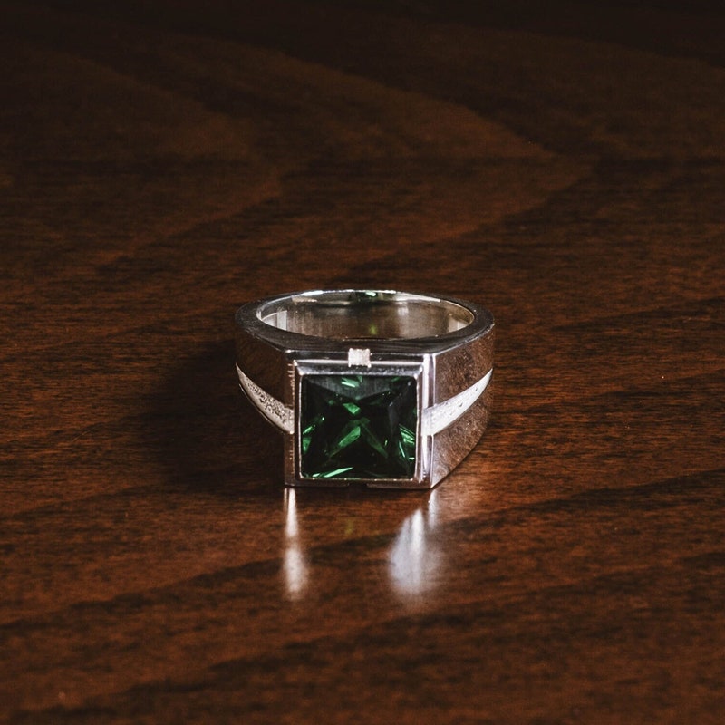 Square Stone Ring - Etsy