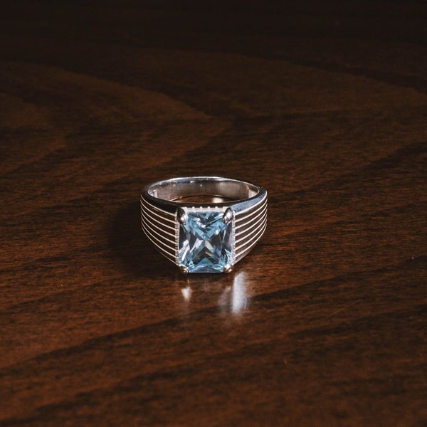 Blue Gemstone Ring - Etsy