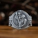 St Christopher Men Signet Ring in Sterling Silver, Faith Ring for ...