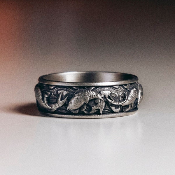 Koi Fish Ring - Etsy