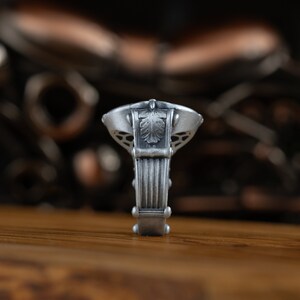 St Christopher Men Signet Ring in Sterling Silver, Faith Ring for ...