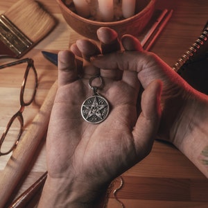 Silver Tetragrammaton Necklace for Him, Hebrew Coin Necklace, Jewish ...