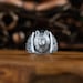 Alpha Wolf Men Signet Ring, Handmade Wildlife Cool Jewelry for Animal ...