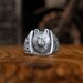 Alpha Wolf Men Signet Ring, Handmade Wildlife Cool Jewelry for Animal ...
