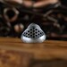 Signet Silver Men Ring With Floral Pattern Ring for Nature Lover Gift ...