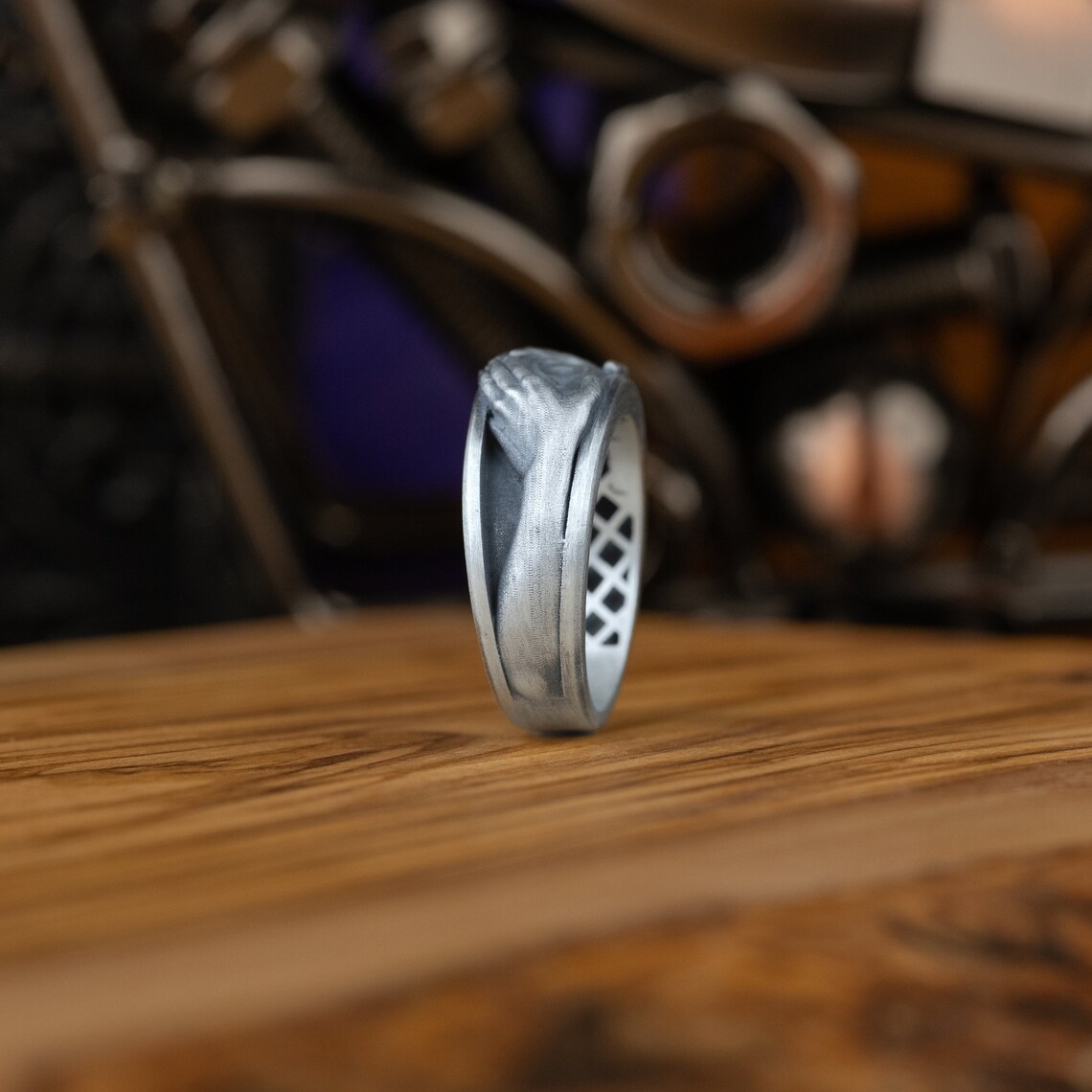 Eye of Providence Silver Ring, Masonic Symbol Eye of Providence Band ...