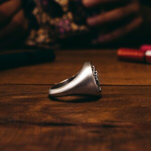 Cross Pinky Signet Ring in Silver for Men, Knight Templar Christian ...