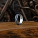 Handcrafted Rock Surface Men Band Ring, Minimalist Unique Men Silver ...