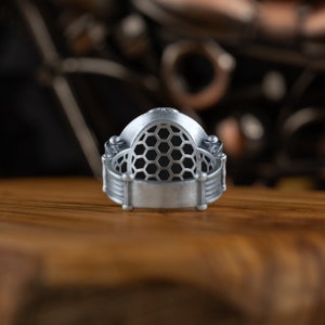 Mythical Creature Phoenix Fire Bird Men Ring in Silver, Wedding Gift ...