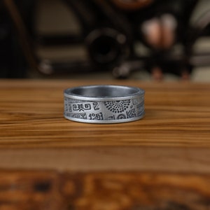 Maori Art Mens Ring in 925 Sterling Silver, New Zealand Native Ring for ...