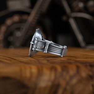 Elephant Unique Signet Ring in Sterling Silver for Husband, Nature ...