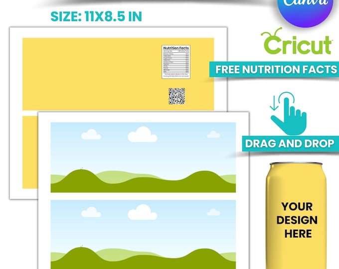 Custom Mini Soda 7.5OZ Can Label, Personalized Birthday Party Label ...