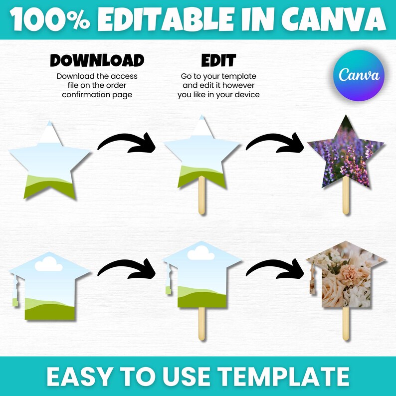 Paddle Fan Template Bundle SVG, Hand Heart Fan (digital Download) - Etsy