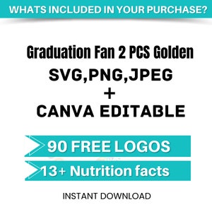 Grad Paddle Fan Template, Custom Grad Fan, Graduation Fan Template ...