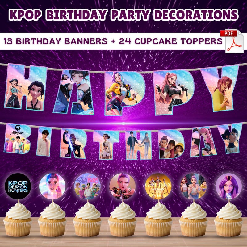 Kpop Demon Hunters Banner - Etsy