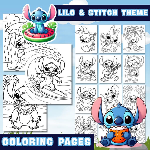 Lilo and Stitch Printable Activity - Etsy UK
