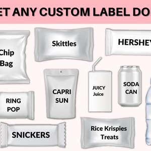 Custom Label, Specific Product Label, Blank Editable Template, Exact ...