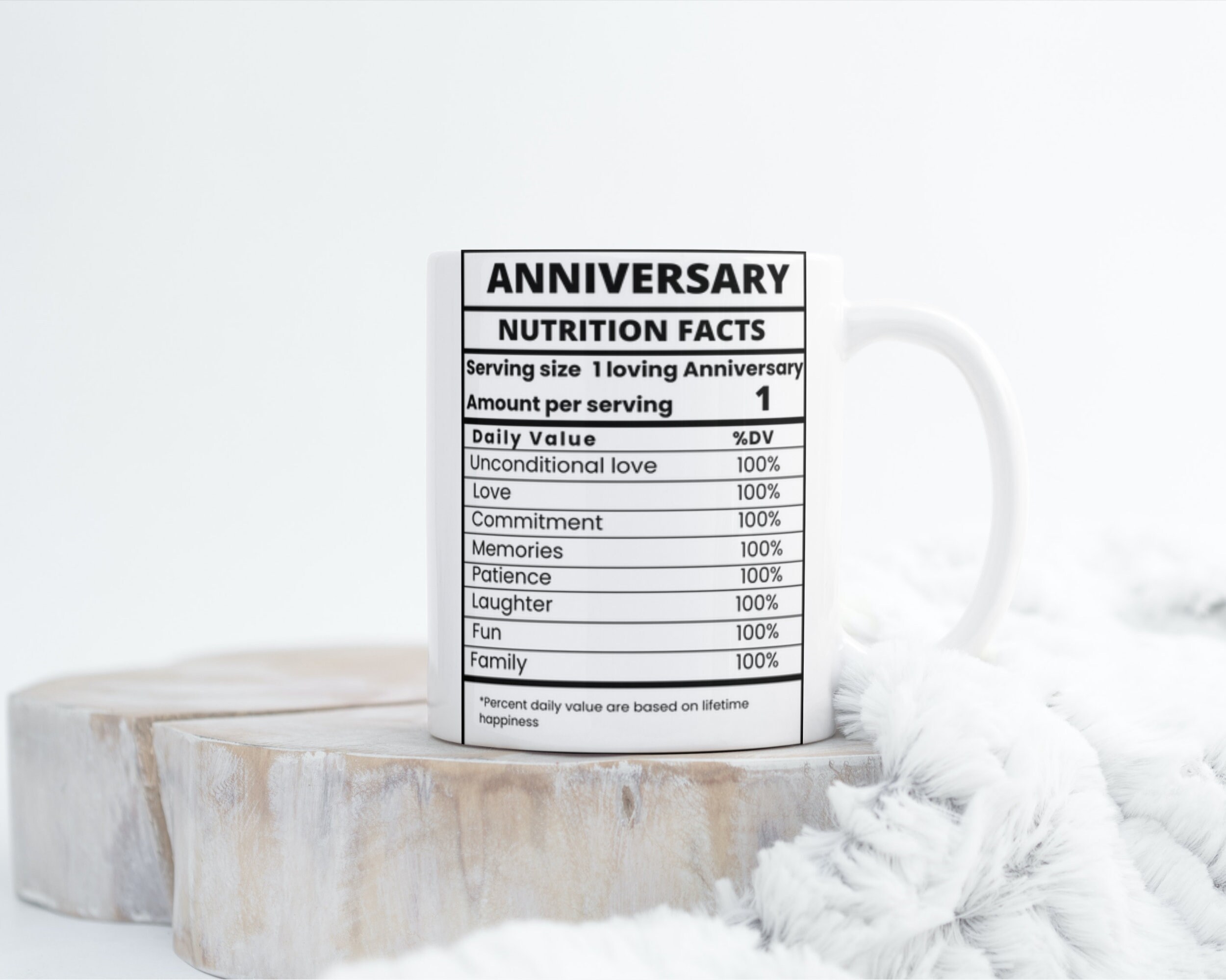 Anniversary Nutrition Facts, SVG Nutritional Fact Label Template for ...