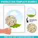 Paddle Fan Template Bundle SVG, Hand Heart Fan (digital Download) - Etsy