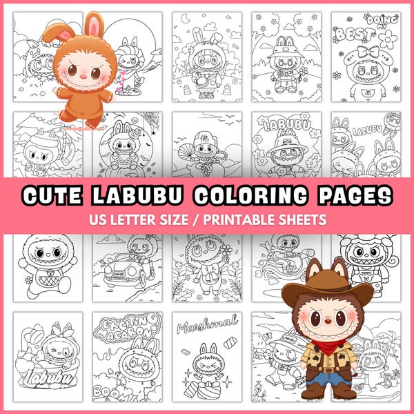 Labubu Printable Pdf - Etsy
