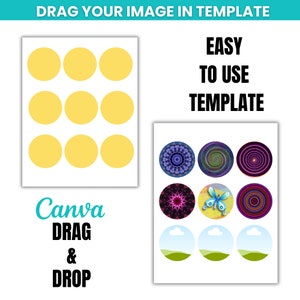 2.25 Inch Button Pin Template, Canva Editable Pin Button Template ...