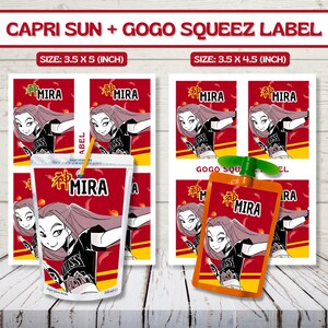 Kpop Demon Hunters-Huntrix Tonic Drink Wrapper-GoGo SqueeZ+Caprisun ...