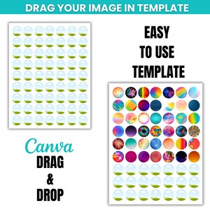 Circle Template Bundle, Blank Circle Label Template, Multipurpose ...