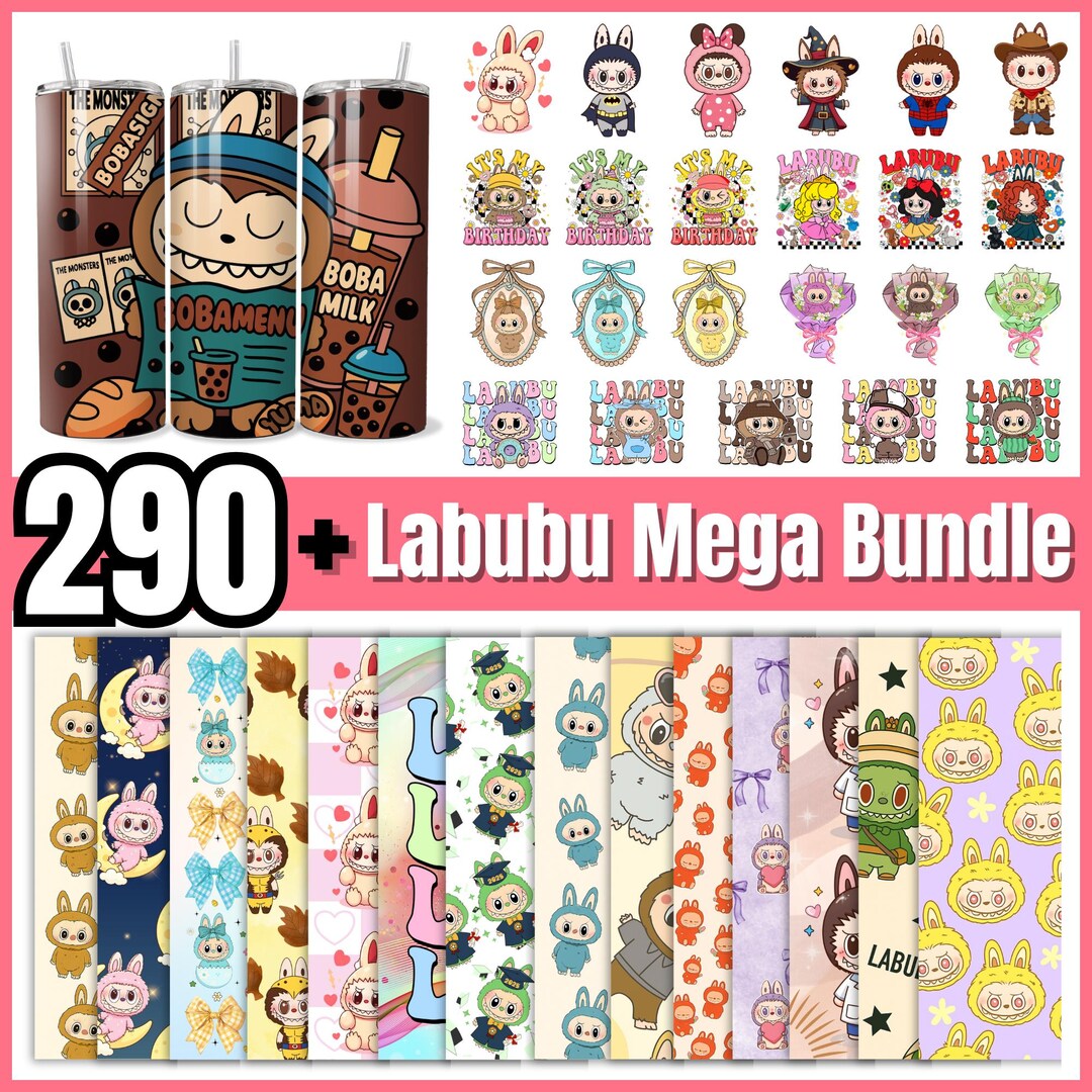 Labubu Mega Bundle, Labubu Svg Bundle, Labubu Tumbler, Labubu Digital ...