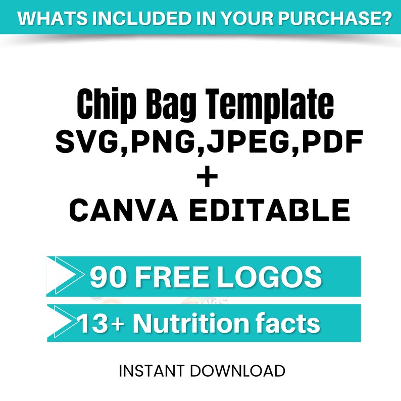 Customizable Chip Bag Template: Party Favor Label (canva Editable) - Etsy