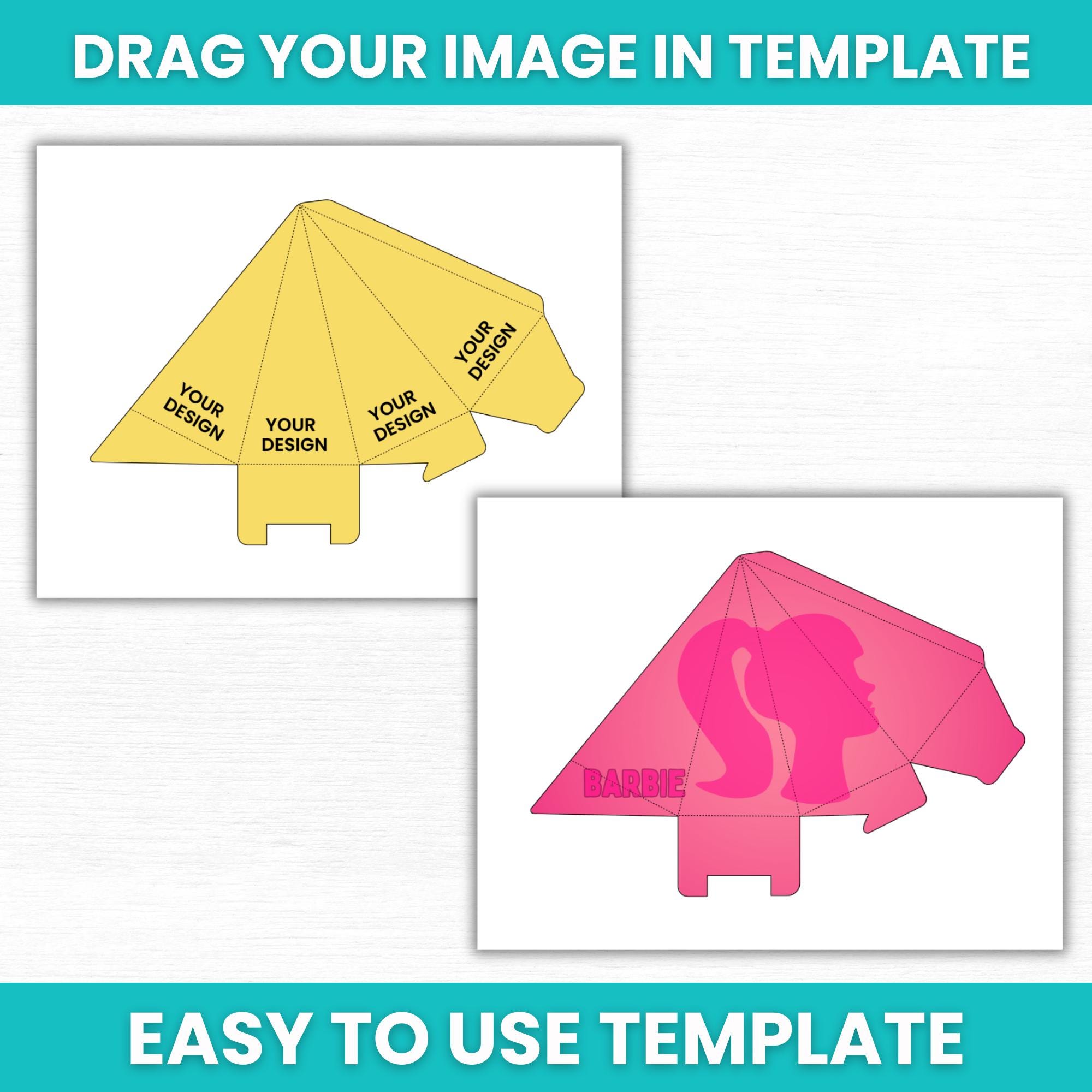 Editable Pyramid Gift Box Template: Canva, SVG, Cricut (printable) - Etsy