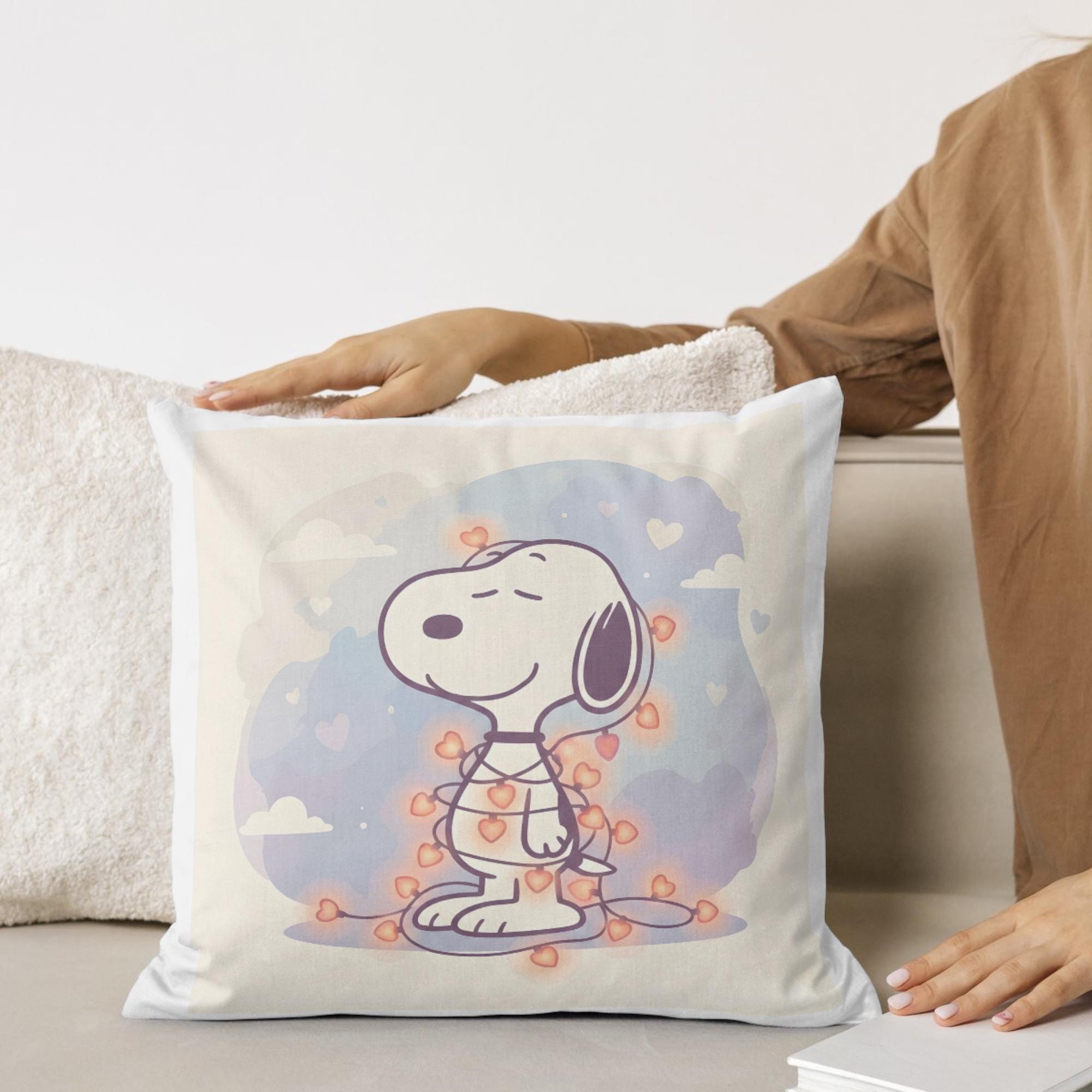 Valentine Snoopy Seamless Pattern, Hearts & Bows Pattern, Love, Dog ...