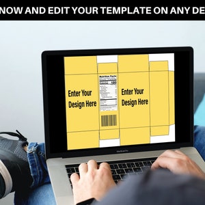 Cereal Box Template 0.95oz, Cereal Packaging Template, Canva, Cricut ...