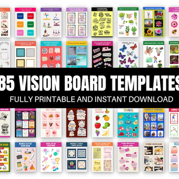 Vision Board Quotes - Etsy