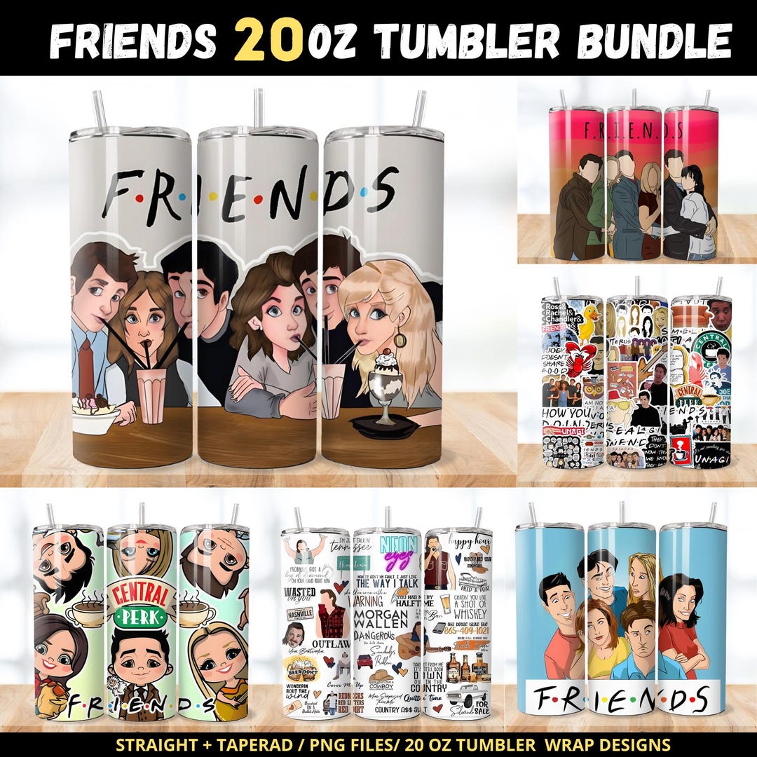 Friends TV Show 20oz Tumbler Wrap Designs (PNG Digital File) - Etsy