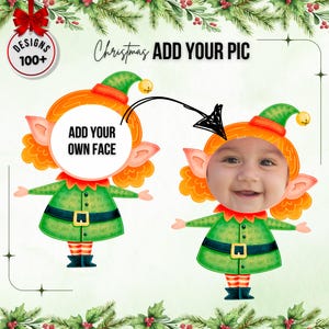 Christmas Elf Face PNG Bundle: DIY Photo Crafts (digital Download) - Etsy