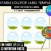 Editable Lollipop Label Template Lollipop Label Template SVG Printable ...