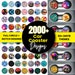 1500 Round Earring Sublimation Design Bundle, Earring Bundle, Round ...
