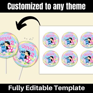 Editable Lollipop Label Template Lollipop Label Template SVG Printable ...
