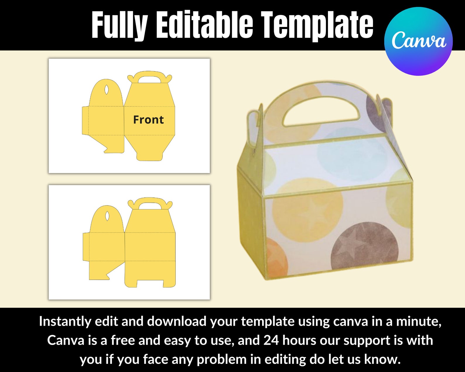 Gable Box Template SVG Gable Box Canva Box Template Svg - Etsy UK