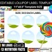 Editable Lollipop Label Template Lollipop Label Template SVG Printable ...