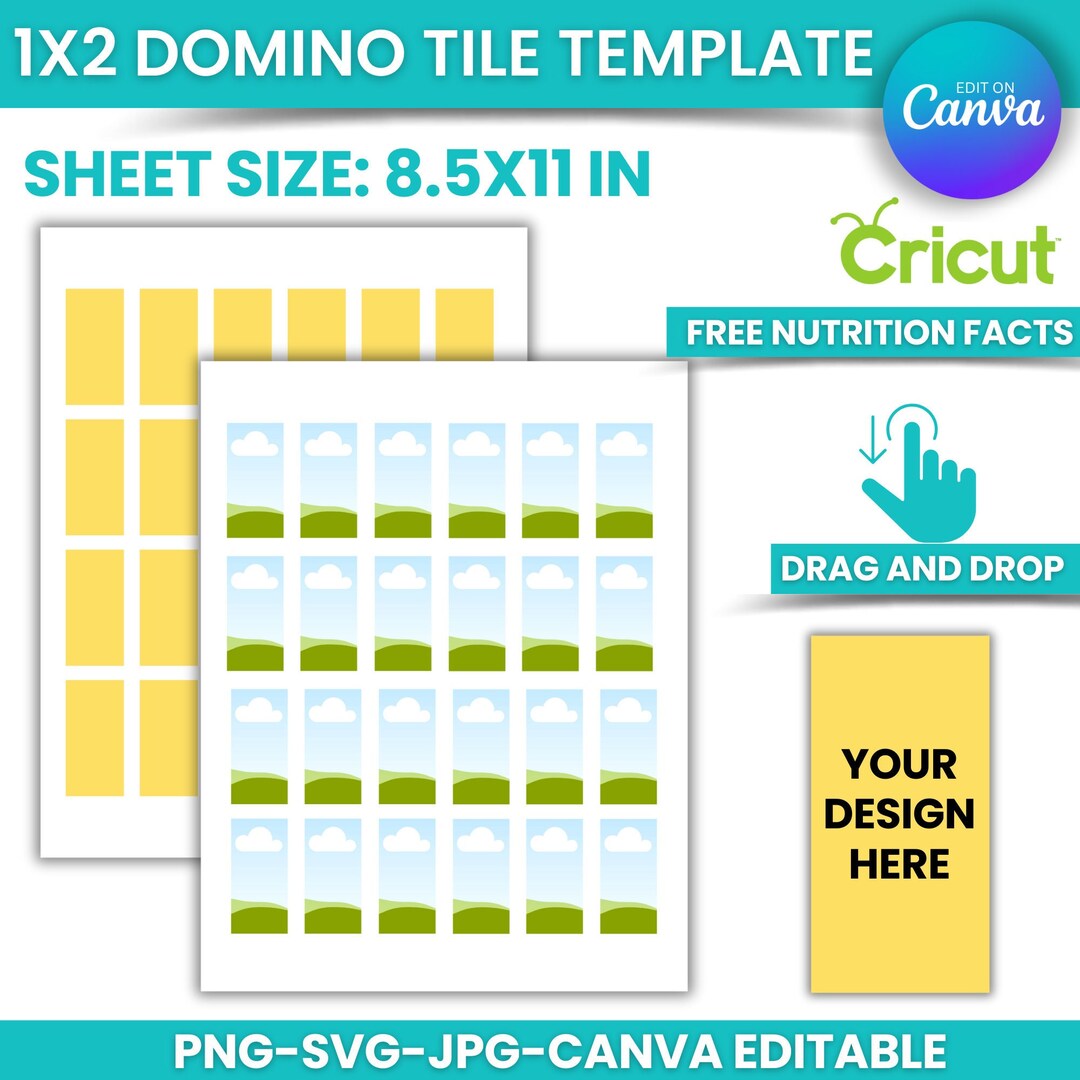 Domino Tile Template Svg, Tile Template, Round Corner Tiles ...