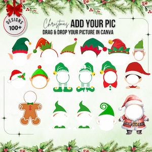Christmas Elf Face PNG Bundle: DIY Photo Crafts (digital Download) - Etsy