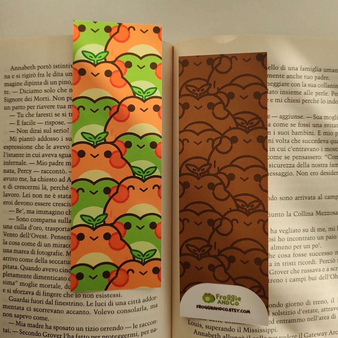 Frog Stack Bookmark - Frog Bookmarks | Cute Bookmark | Gift for Readers ...
