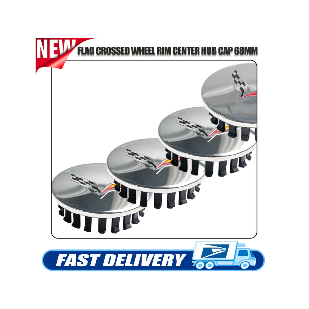 Wheel Rim Center Hub Cap for Corvette 2014-2019 Crossed Flags - Etsy