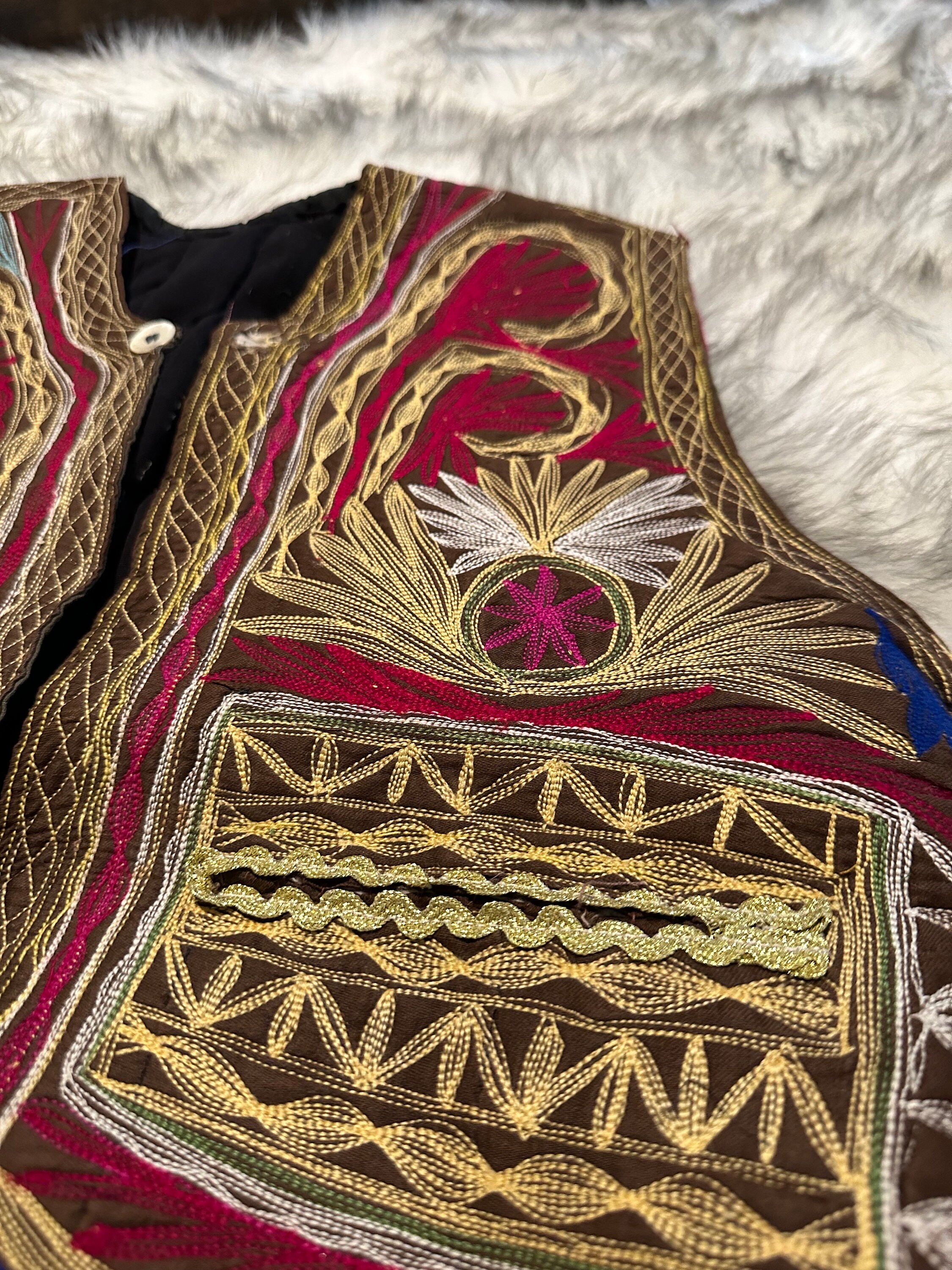 Afghan/uzbek Waist Coat- Handmade - Etsy