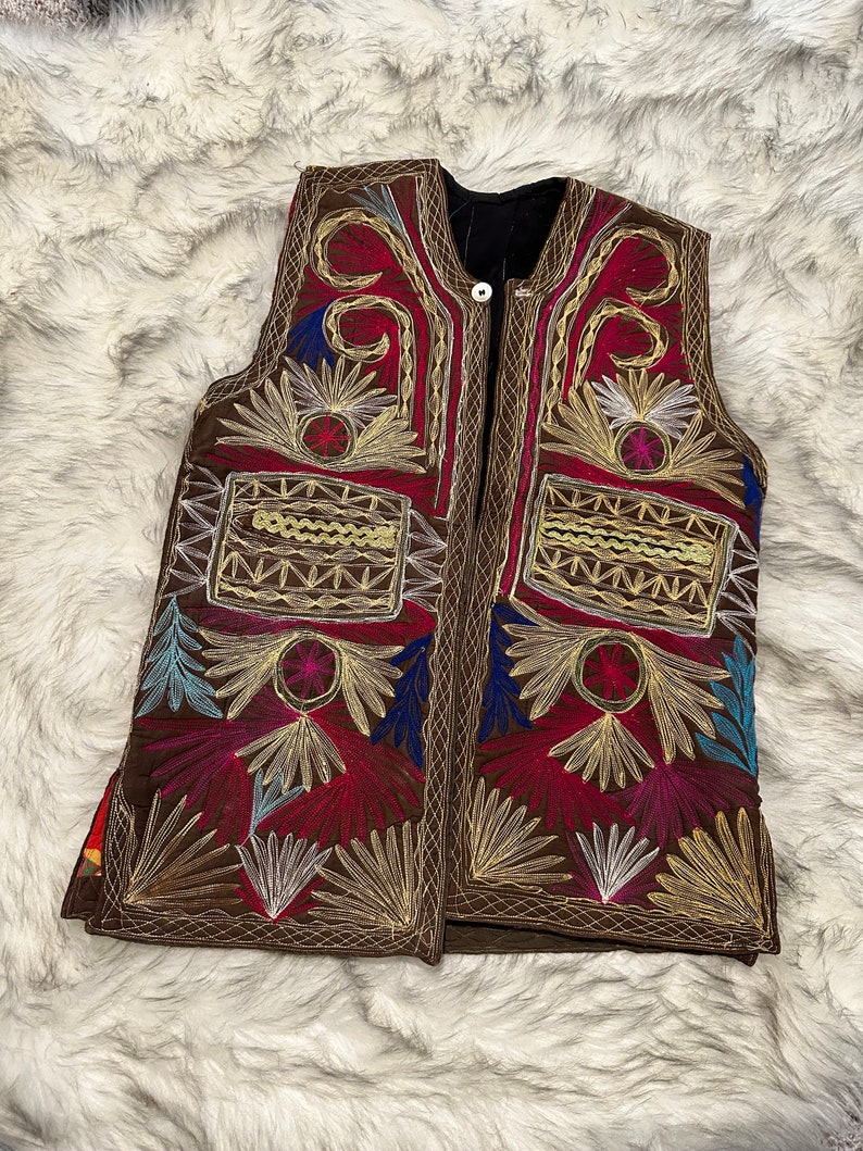 Afghan/uzbek Waist Coat- Handmade - Etsy