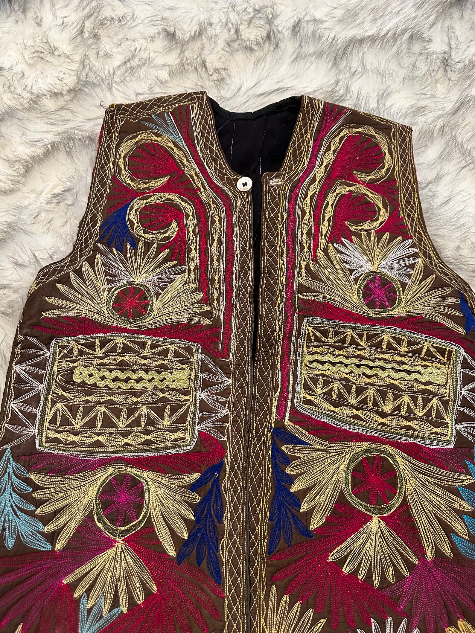Afghan/uzbek Waist Coat- Handmade - Etsy