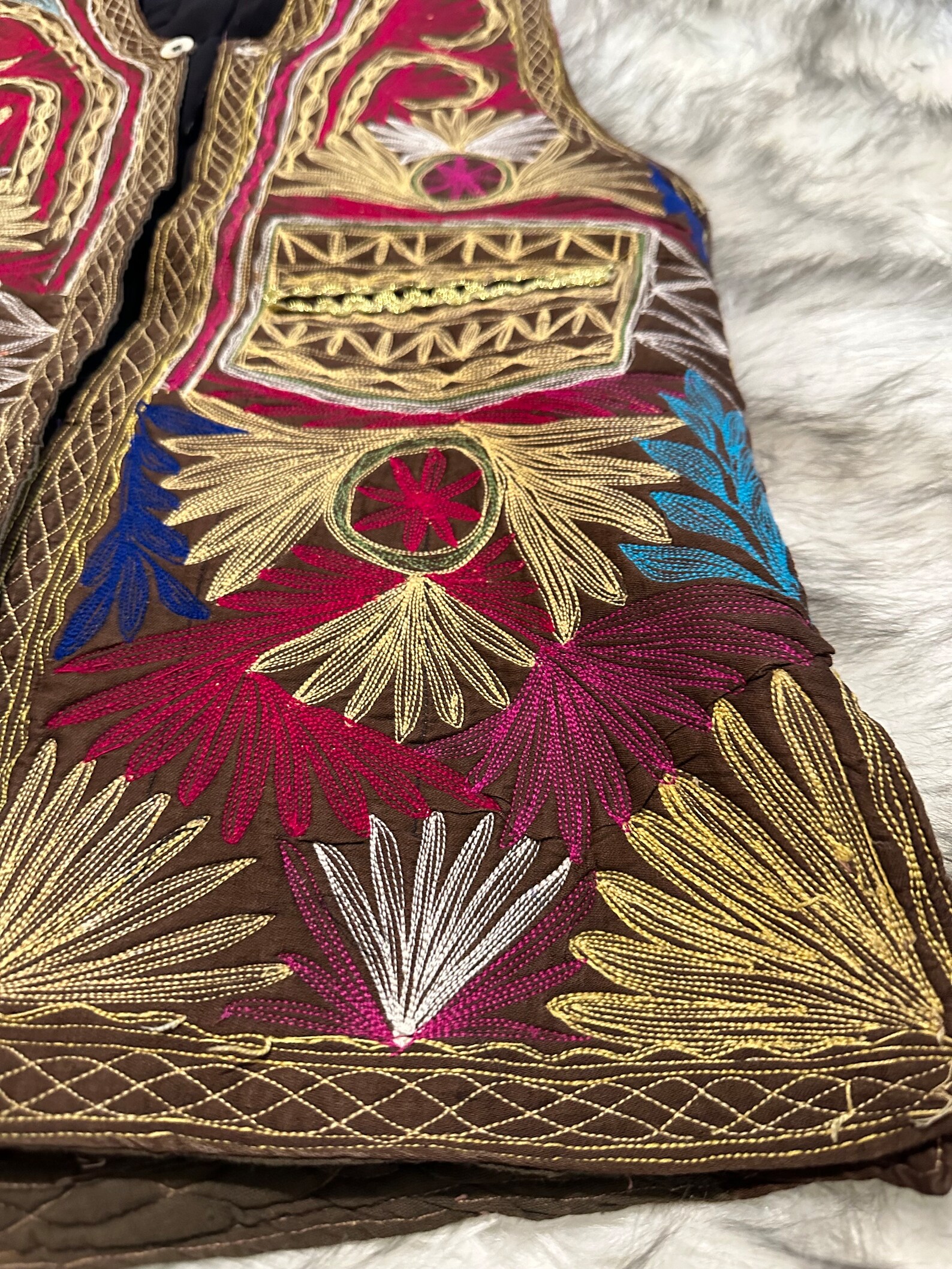 Afghan/uzbek Waist Coat- Handmade - Etsy