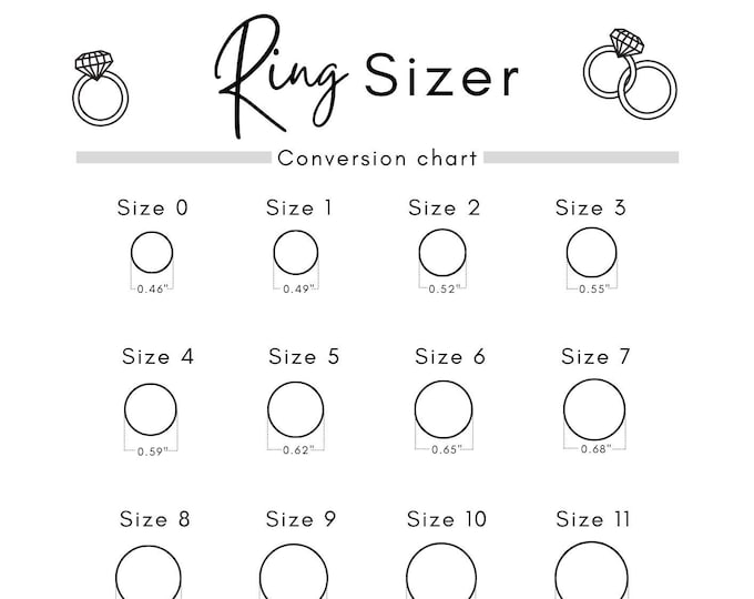 Printable Ring Sizer Accurate Ring Size Finder Measuring Tool ...