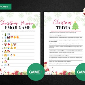 Printable Christmas Game Bundle Christmas Party Games Christmas Games ...